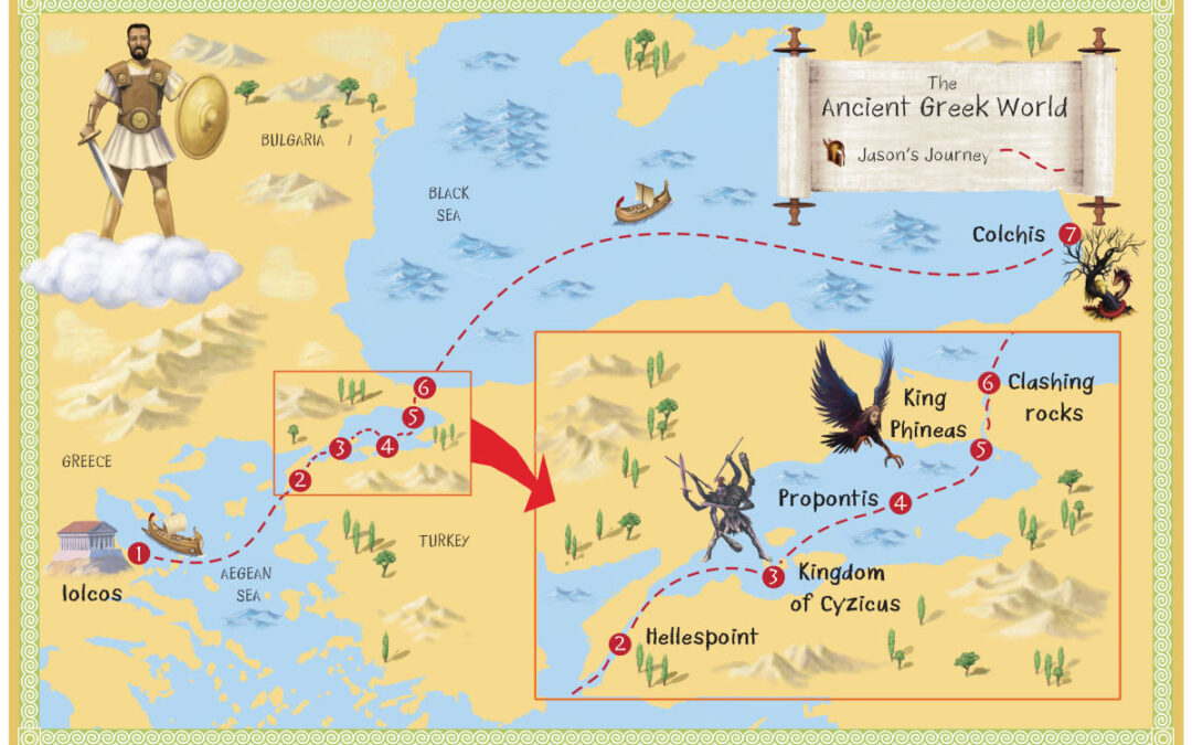 Jason and the Argonauts Map – Leo Hartas | Leo Hartas